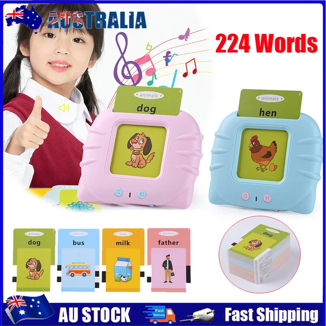 TALKING FLASH CARDS For Toddlers Preschool Words Learning Cards Toy For Kids $19.27 - PicClick AU