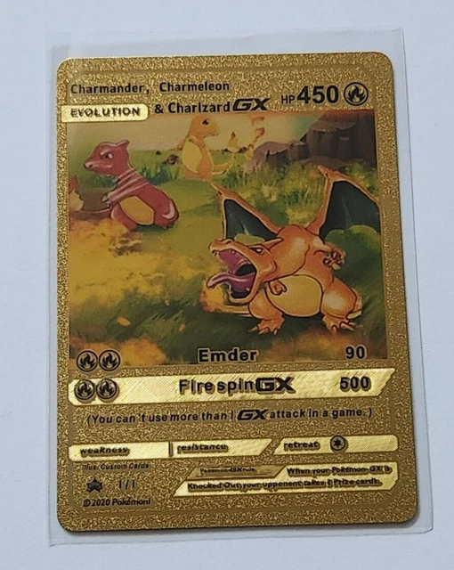 2020 POKEMON CHARMANDER,CHARMELEON & Charizard Gx Emder Fire Spin Gx ...