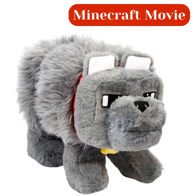MINECRAFT DENNIS WOLF Plush 20cm Minecraft Movie Interactive Plush ...