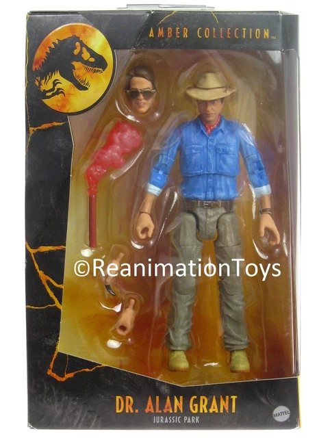 JURASSIC PARK THE Lost World Amber Collection Dr. Alan Grant 6" Figure ...
