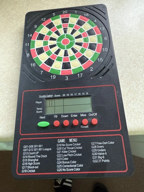 DARTS ELECTRONIC TOUCHPAD Scoreboard Scorer Scoring System LCD Display ...