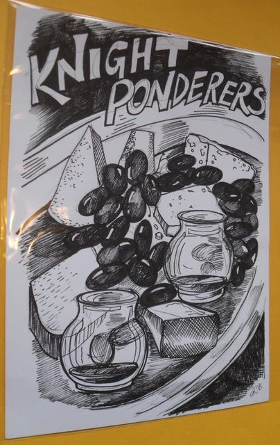 ORIGINAL INK ILLUSTRATION 'The Club Platter' by Michelle Ranson EUR 4 ...
