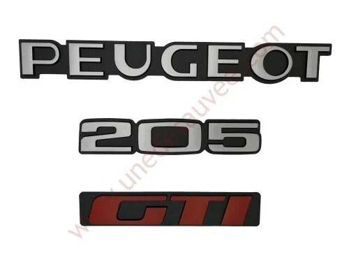 LOGO PEUGEOT 205 Gti Monogram Red And Grey Kit 3 EUR 43,05 - PicClick FR