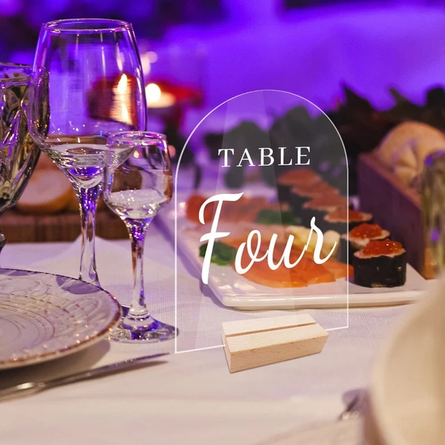 STYL TABLE SIGNE Support Lieu Carte Romain Chiffres R ception Signe de ...