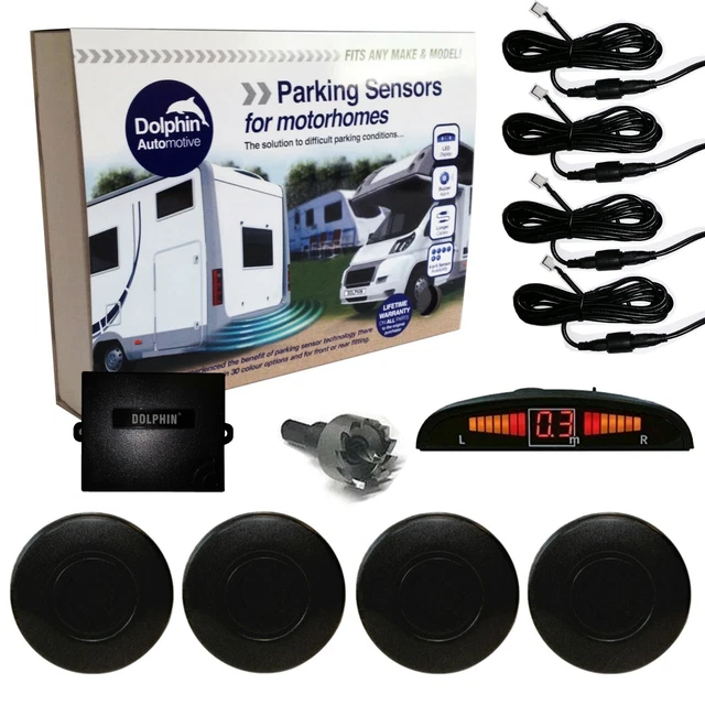 MOTORHOME REVERSING PARKING Sensors 4 Sensor Display Kit Reverse Park ...