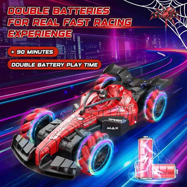 SPIDER REMOTE CONTROL Cars for 3 4 5 6 7 8 9 10 Year Old Boys Girls - 2 ...