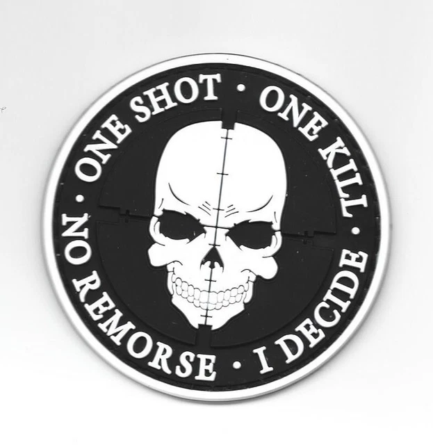 ECUSSON Patch Pvc . Sniper . One Shot . One Kill . EUR 6,50 - PicClick FR