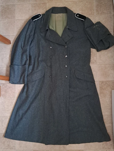 WW2 GERMAN M40 Wool Greatcoat Repo for over tunic, soldiers officer ...