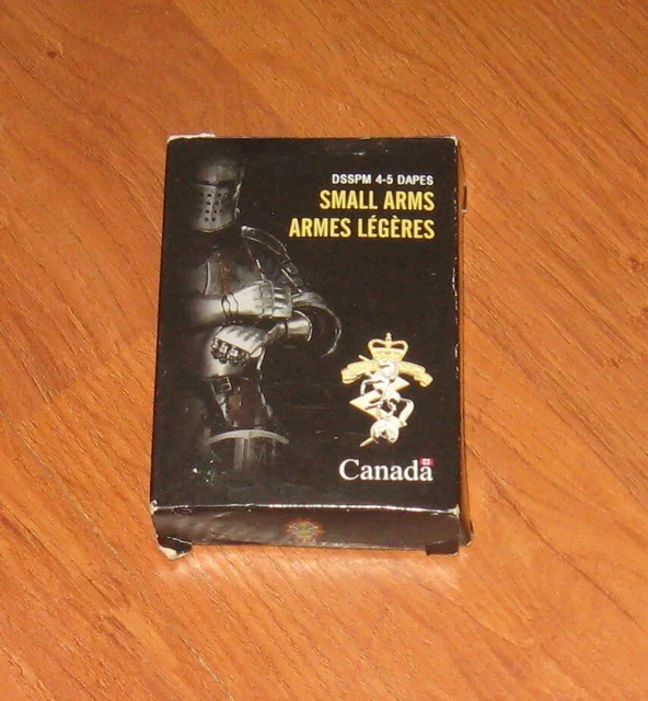 CANADIAN ARMED FORCES Small Arms playing CARDS Canada GUNS Military ...