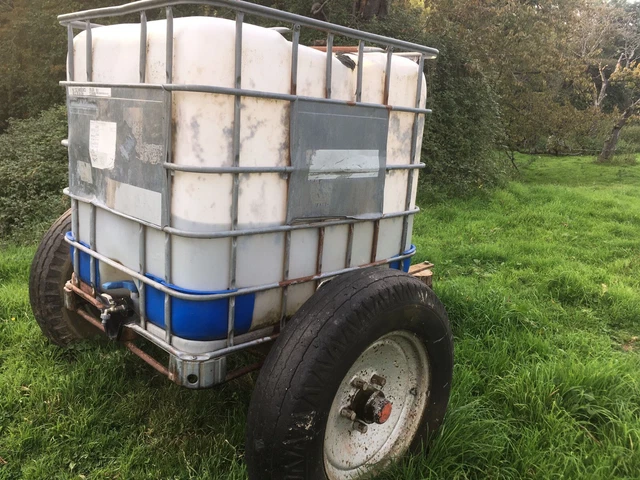 WATER BOWSER IBC tank trailer 1000 Litres large tyres £180.00 - PicClick UK