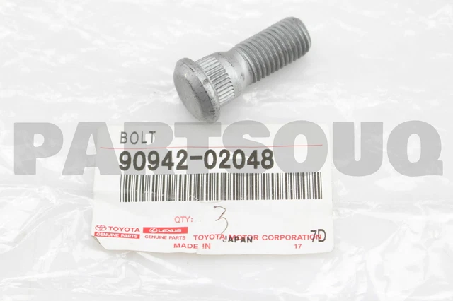 9094202053 GENUINE TOYOTA BOLT, HUB (FOR FRONT AXLE), RH/LH 90942-02053 ...