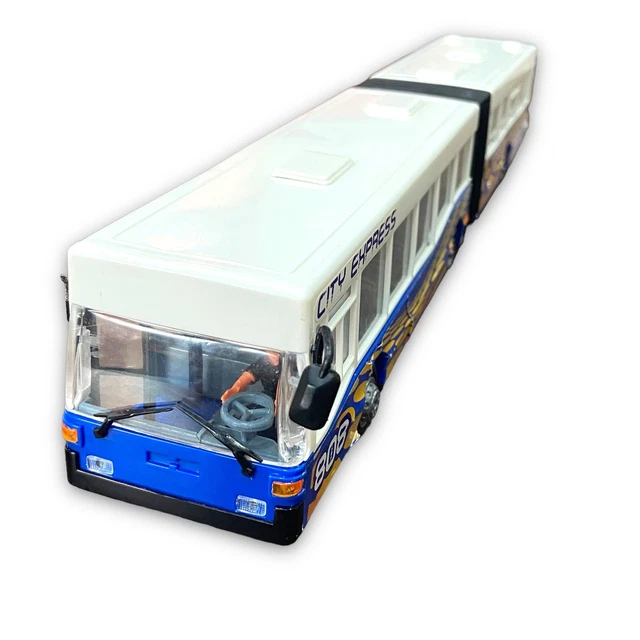 CITY EXPRESS 808 Bendy Bus, Majorette/Dickie Toys, Azione Attrito Pul ...