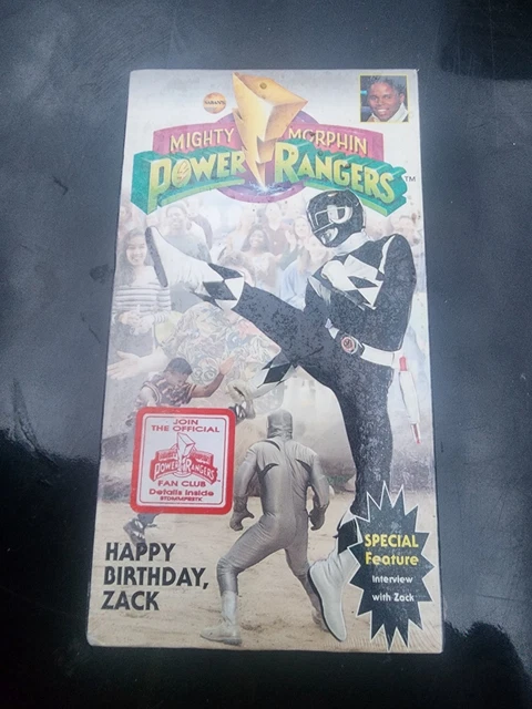 MIGHTY MORPHIN POWER Rangers - Happy Birthday, Zack (VHS, 1993) SEALED ...