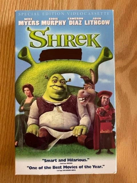 SHREK (VHS, 2001) Special Edition Videocassette Over Sized Collector's ...