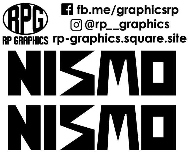 PAIR OF NISMO Old Logo Stickers Retro JDM Nissan R32 R33 Skyline S13 ...