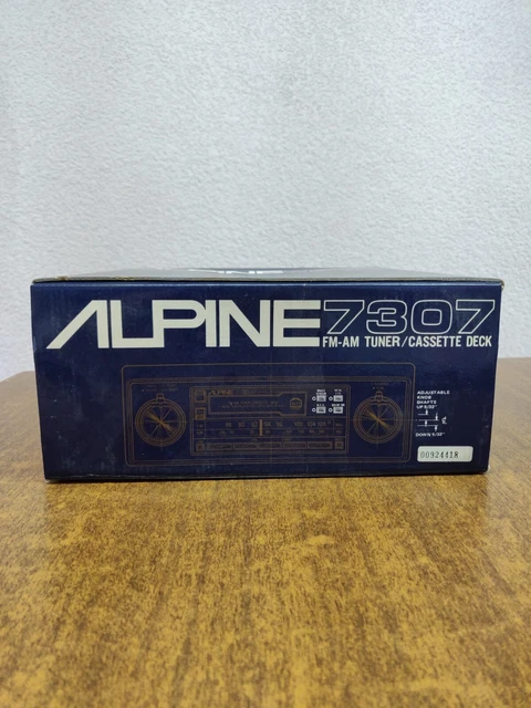EXTREMELY RARE BRAND New Vintage Alpine Car Stereo Model 7307 AM/FM ...