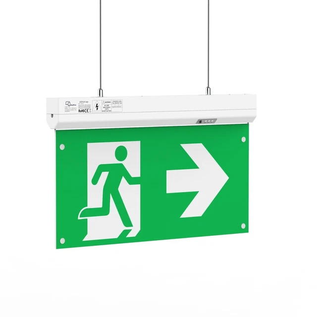 DAUERLICHT LED NOTLEUCHTE Notbeleuchtung Exit Notausgang ...
