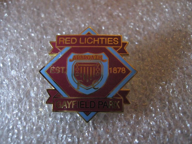 RARE OLD ARBROATH Scottish Football Club (6) Enamel Brooch Pin Badge £4 ...