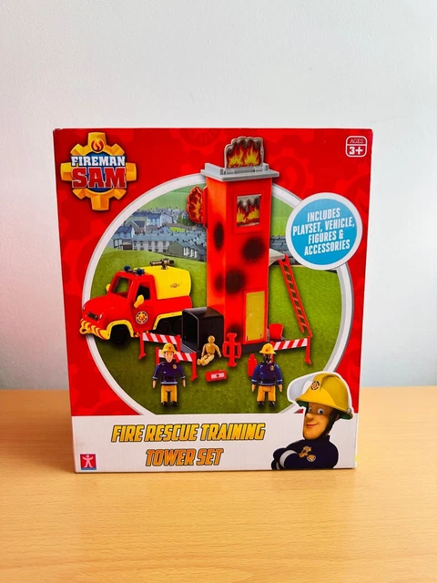 FIREMAN SAM FIRE Rescue Training Tower Set Figures, Vehicles ...