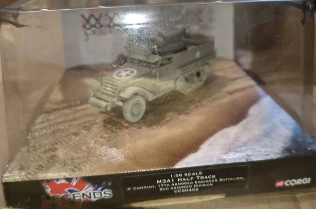 CORGI WWII LEGENDS M3A1 Half Track A Company 17th Armored Engineer ...