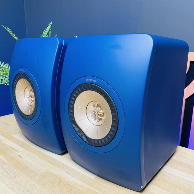 KEF LS50 META Bookshelf HiFi Home AV Speakers Blue Spares Or Repair £ ...