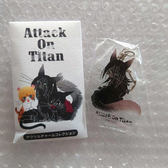 ATTACK TITAN BLACK Cat DeAcrylic Key ChaEren Cat 5n EUR 71,50 - PicClick IT