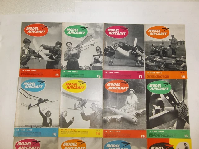 LOT OF 12 Vintage Model Aircraft Magazines 1954 £30.23 - PicClick UK