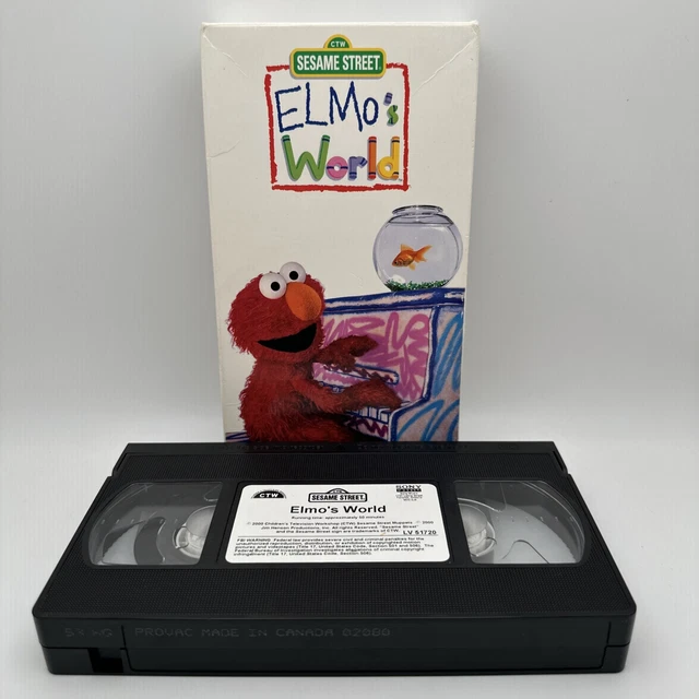 SESAME STREET ELMO'S World VHS 2000 Tape 3 Elmo Episodes for Children ...