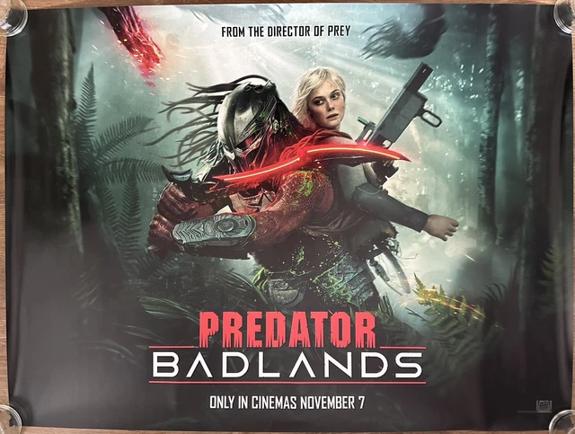 PREDATOR BADLANDS ORIGINAL UK Quad Cinema Film Poster £10.80 - PicClick UK