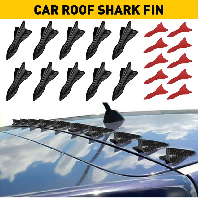 VORTEX GENERATOR DIFFUSER Shark Fin Wing Spoiler Roof Windshield Trim ...