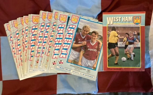 FULL SET OF West Ham United home programmes 1985/86 League And Cups £42 ...