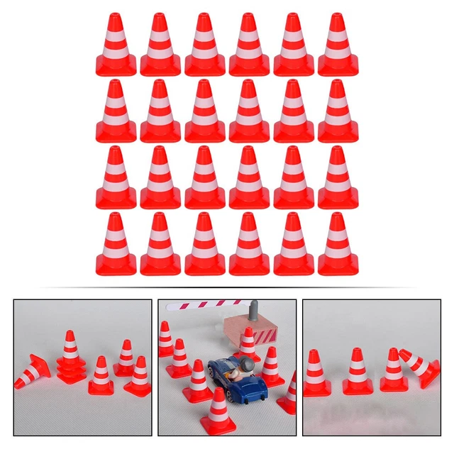 2 COUNT VERKEHRS Kleine Kegel Pylonen Kinder Verkehrshütchen ...