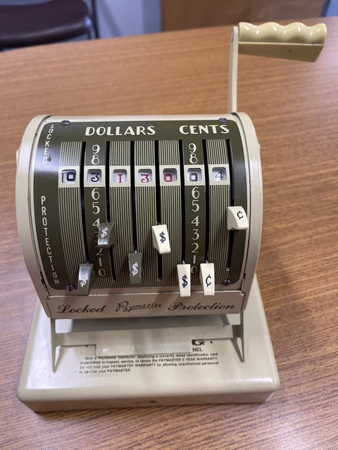 VINTAGE PAYMASTER COUNTING Adding Machine Series X-550 With Key And Bag ...