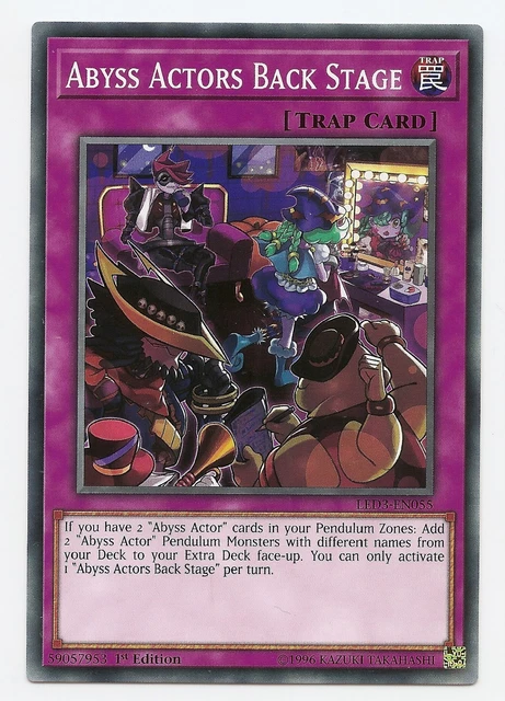 ABYSS ACTORS BACK Stage LED3-EN055 Common Yu-Gi-Oh Card English 1st ...