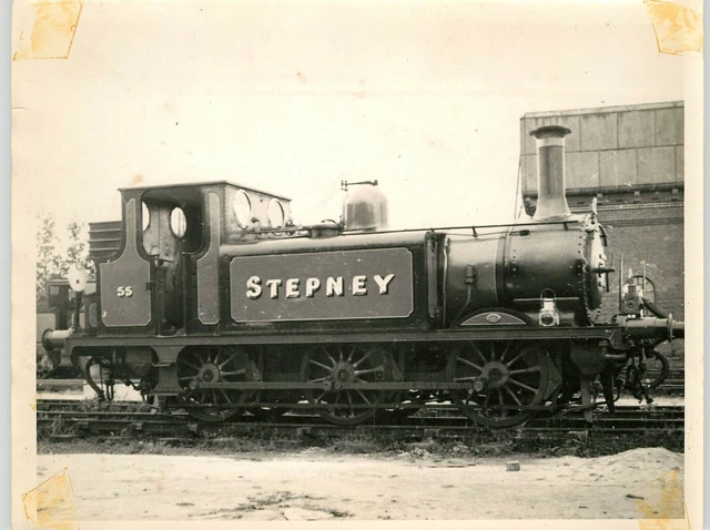 STEAM ENGINE LOCO 55 Stepney - Real Photo 21 X 16 Cm £2.50 - PicClick UK