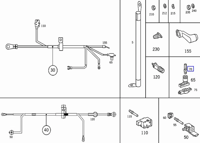 MERCEDES CÂBLAGE PRISE Connecteur Terminal Broche A0035452626 Neuf ...