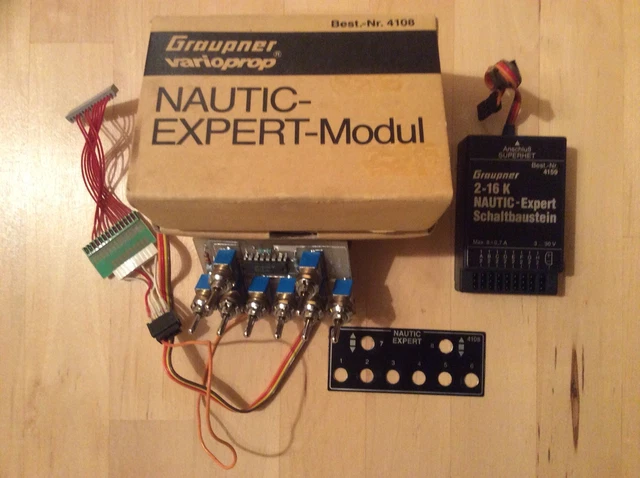 GRAUPNER NAUTIC-EXPERT-SENDERMODUL 4108 mit Schaltmodul 4159 EUR 152,53 - PicClick DE