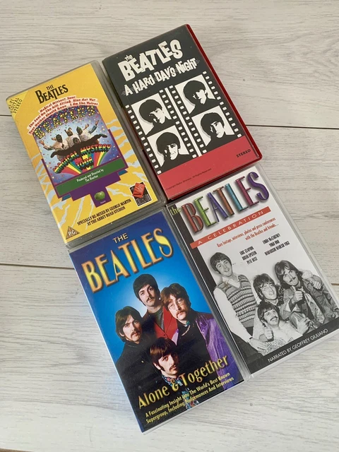 THE BEATLES VHS Bundle Fab 4 Video Lot Tape Hard Days Night Magical ...