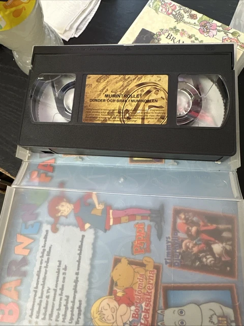 MOOMIN MUMINTROLLET RARE 1990 VHS Tape Video Vintage Retro Kids ...