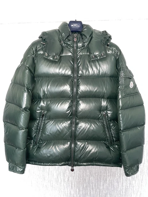 MEN’S 100% GENUINE Moncler Maya Jacket Green Coat Size 4 L Large ...