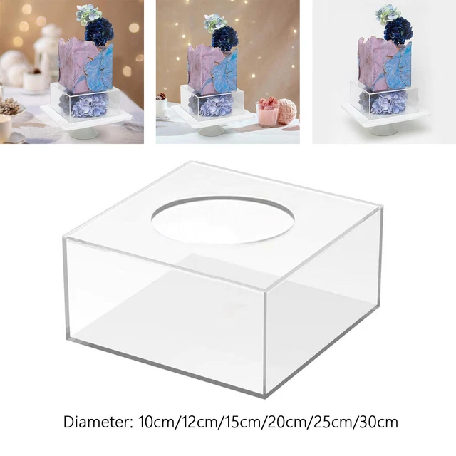 ACRYLIC FILLABLE CAKE Stand Fillable Cake Pillars Cake Riser Cake ...