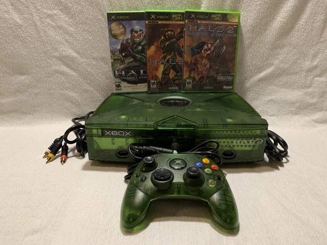 ORIGINAL XBOX CONSOLE - Halo Special Edition - Translucent Green ...