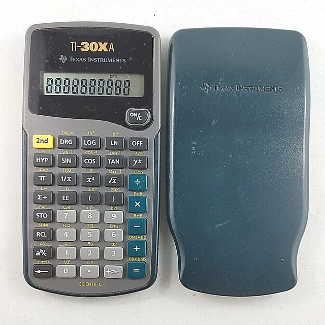 TEXAS INSTRUMENTS TI-30XA Scientific Calculator Tested name on ...
