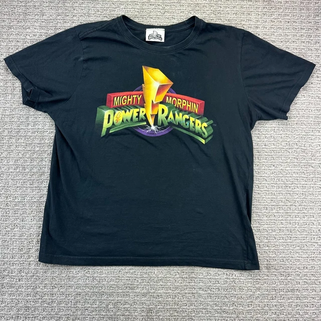 MIGHTY MORPHIN POWER Rangers Shirt Teen Boys Extra Large XL Black ...
