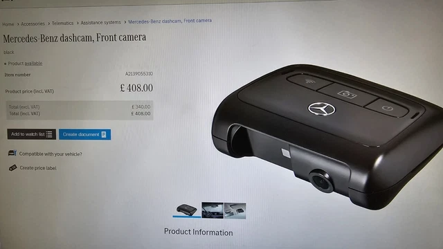 ORIGINAL MERCEDES BENZ Front Dashcam 2139055310 EUR 97,30 - PicClick DE