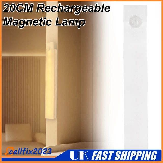 20CM LED STRIP Night Light PIR Motion Magnetic Warm White Cabinet ...