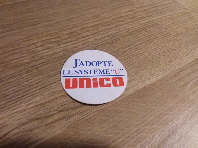 ANCIEN AUTOCOLLANT VINTAGE supermarché magasin UNICO SYSTÈME U EUR 2,50 ...