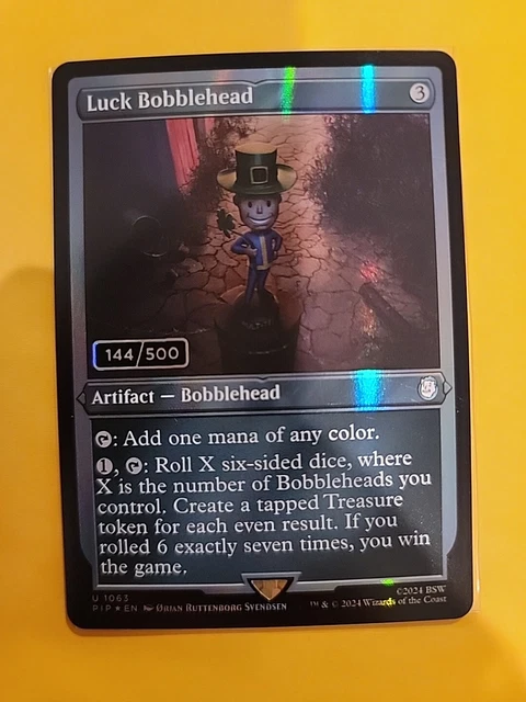 FEUILLE MTG LUCK Bobblehead sérialisée 144/500 Fallout Pipboy EUR 881 ...