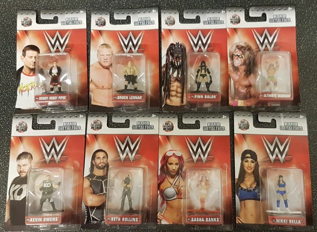 WWE WRESTLING NANO Metalfigs Diecast Metal 2" Mini-Figure Toy Set of 8 ...