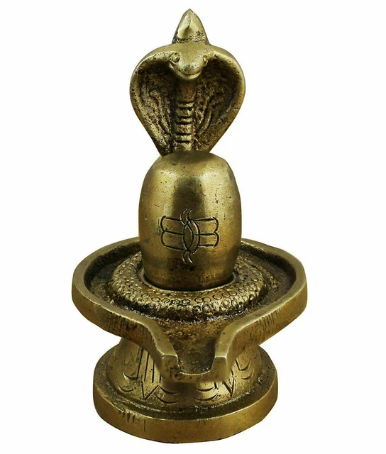 ETERNAL SHIVLING AVEC Naag Shiva Lingam Laiton Statue God Serpent ...